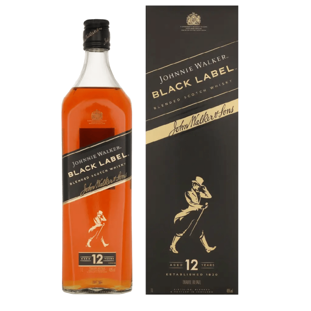 Johnnie Walker Black Label 1L | Bottle & Barrel